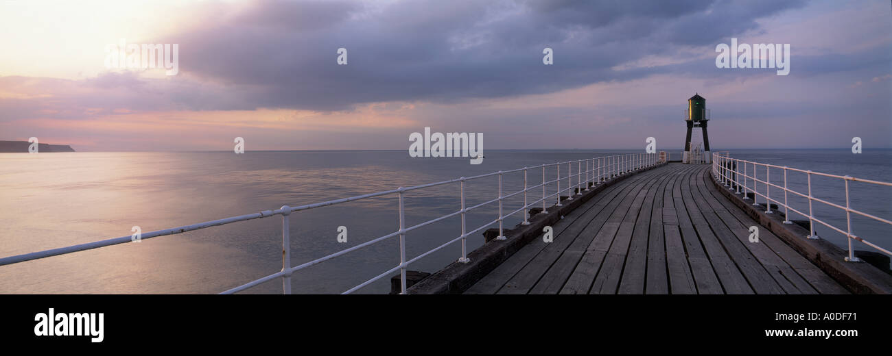 Whitby Breakwater North Yorkshire Coast, England Stock Photo - Alamy