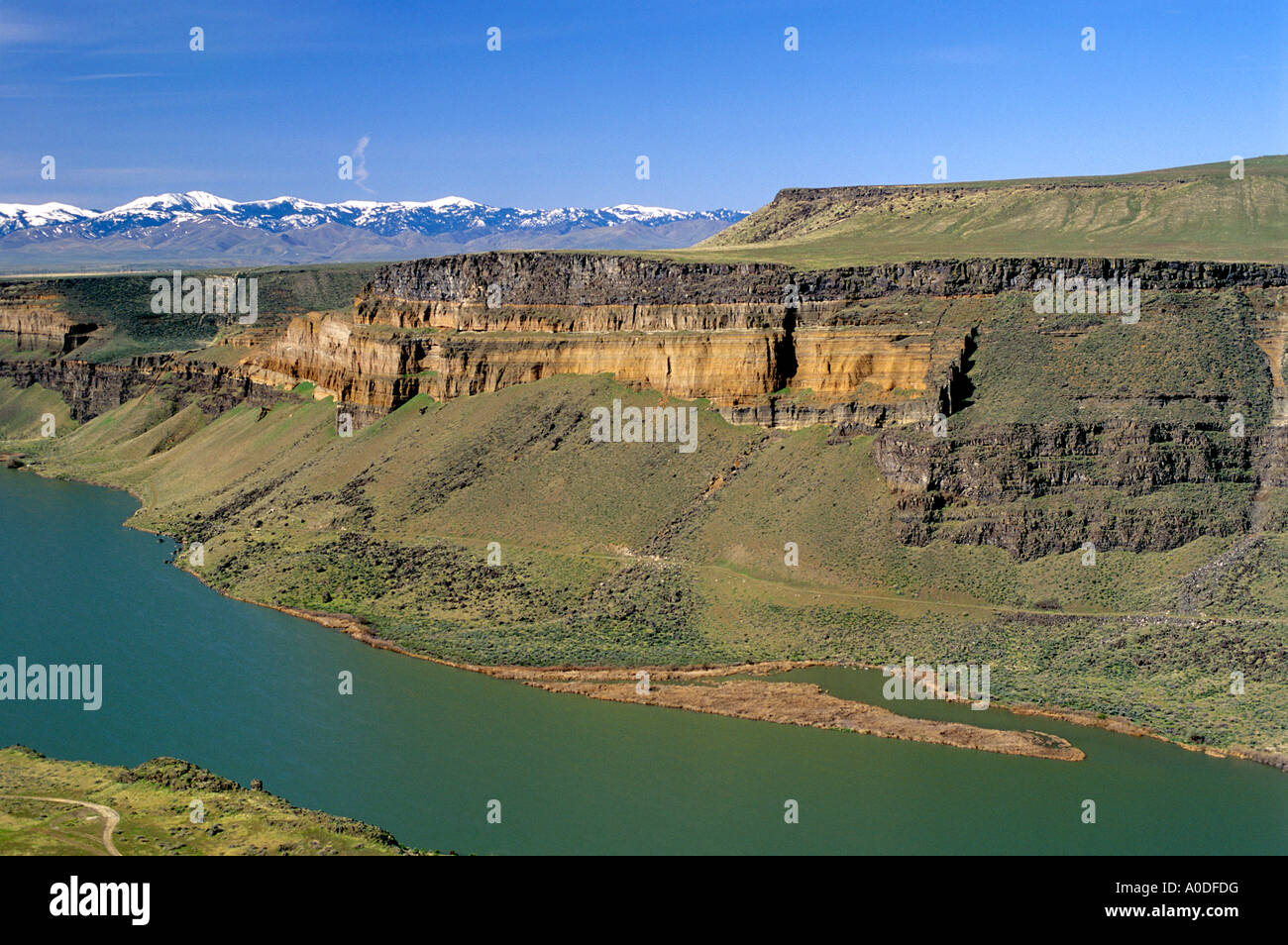 The Snake River Canyon and the Snake River in Idaho Stock Photo - Alamy