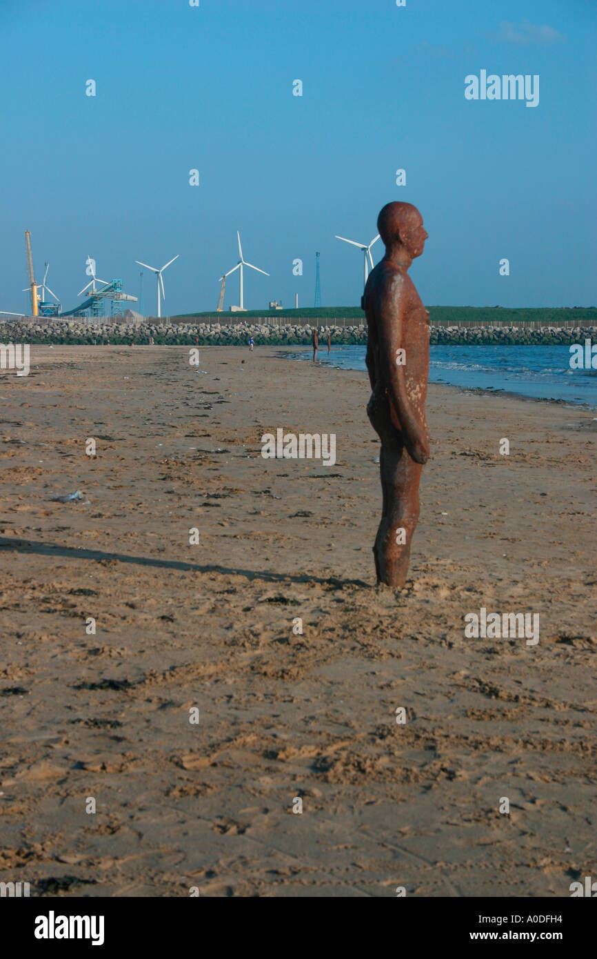 Another Place Anthony Gormley Waterloo Beach Liverpool England United ...