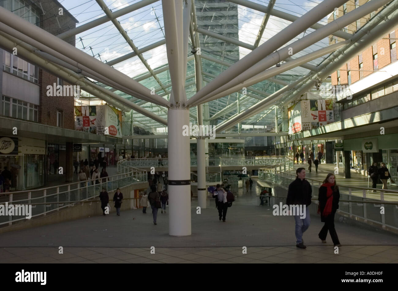 Coventry city centre shopping precinct Stock Photo - Alamy