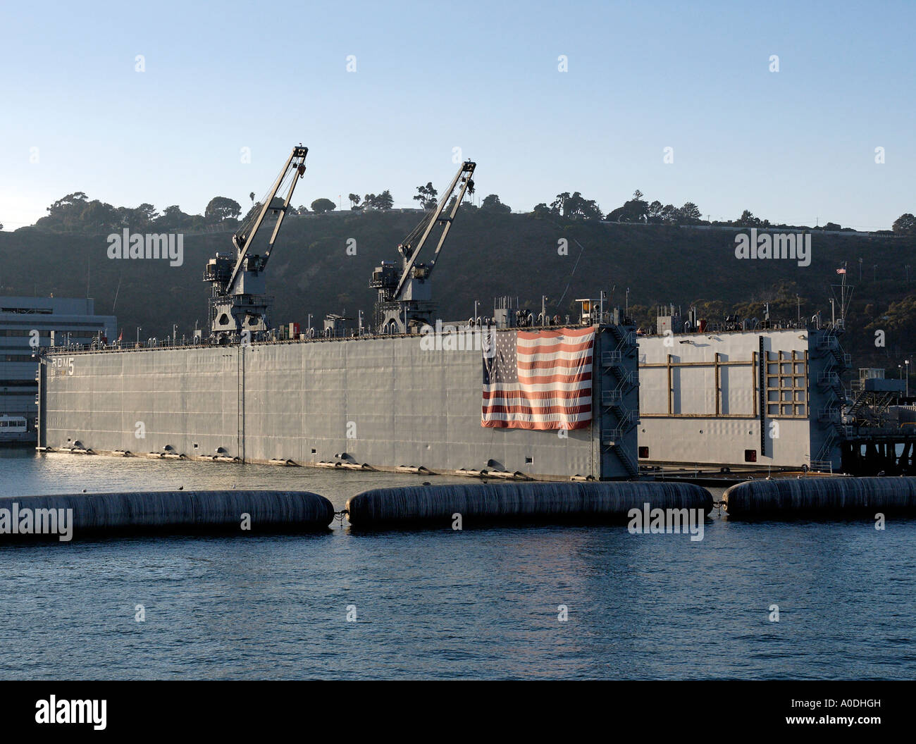 The American Flag Displayed on the Nimitz Supercarrier in San Diego ...