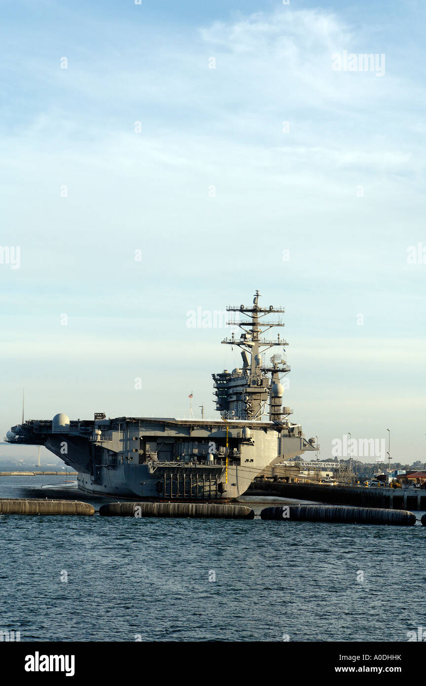 A Portrait Photograph of the Nimitz Warship in San Diego Stock Photo ...