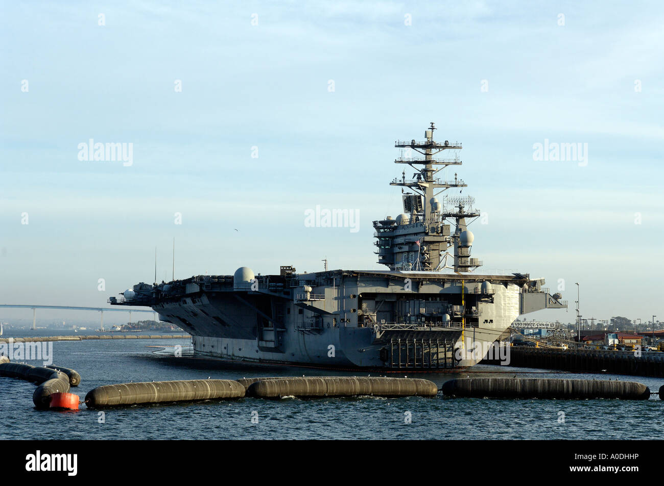 The Nimitz Warship in San Diego Photographed in Landscape View Stock ...