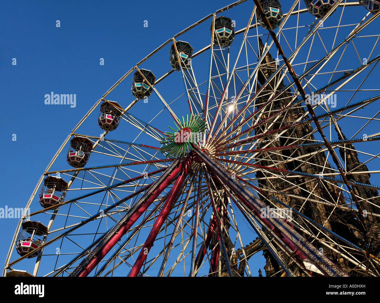 A Landscape Photograph of the Giant Wheel Amusement Ride In Front of ...