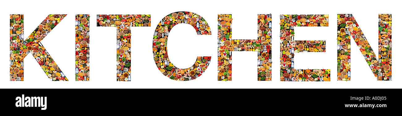 Kitchen alphabet Cut Out Stock Images & Pictures - Alamy