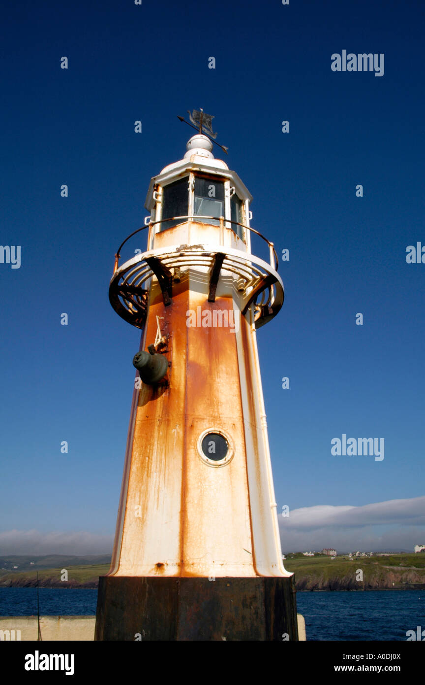 Peel Lighthouse, Isle of Man Stock Photo - Alamy