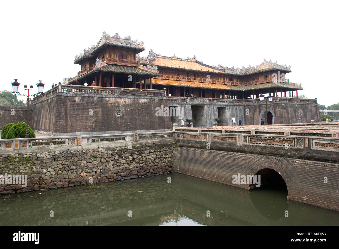 Vietnam Hue Royal Citadel Ngo Mon Gate and inner moat entrance to the ...