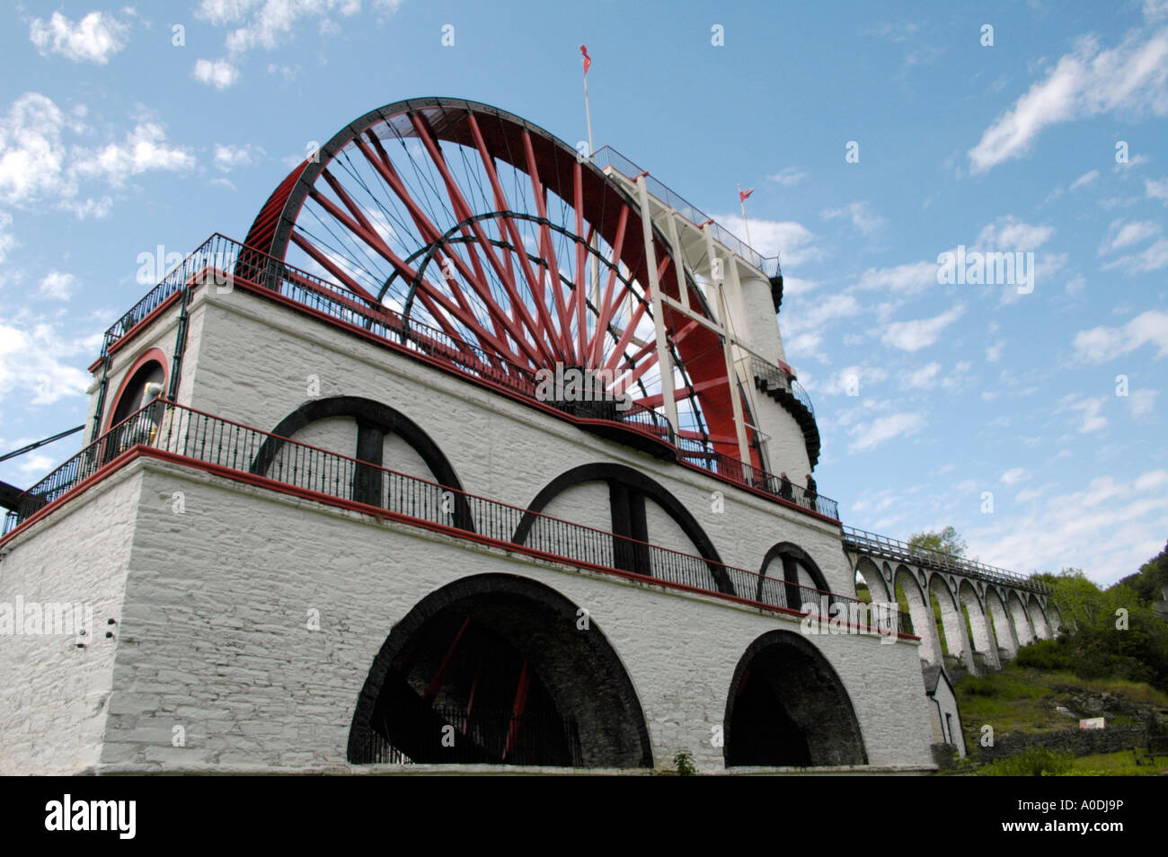 Lady Isabella Laxey wheel, Isle of Man Stock Photo - Alamy