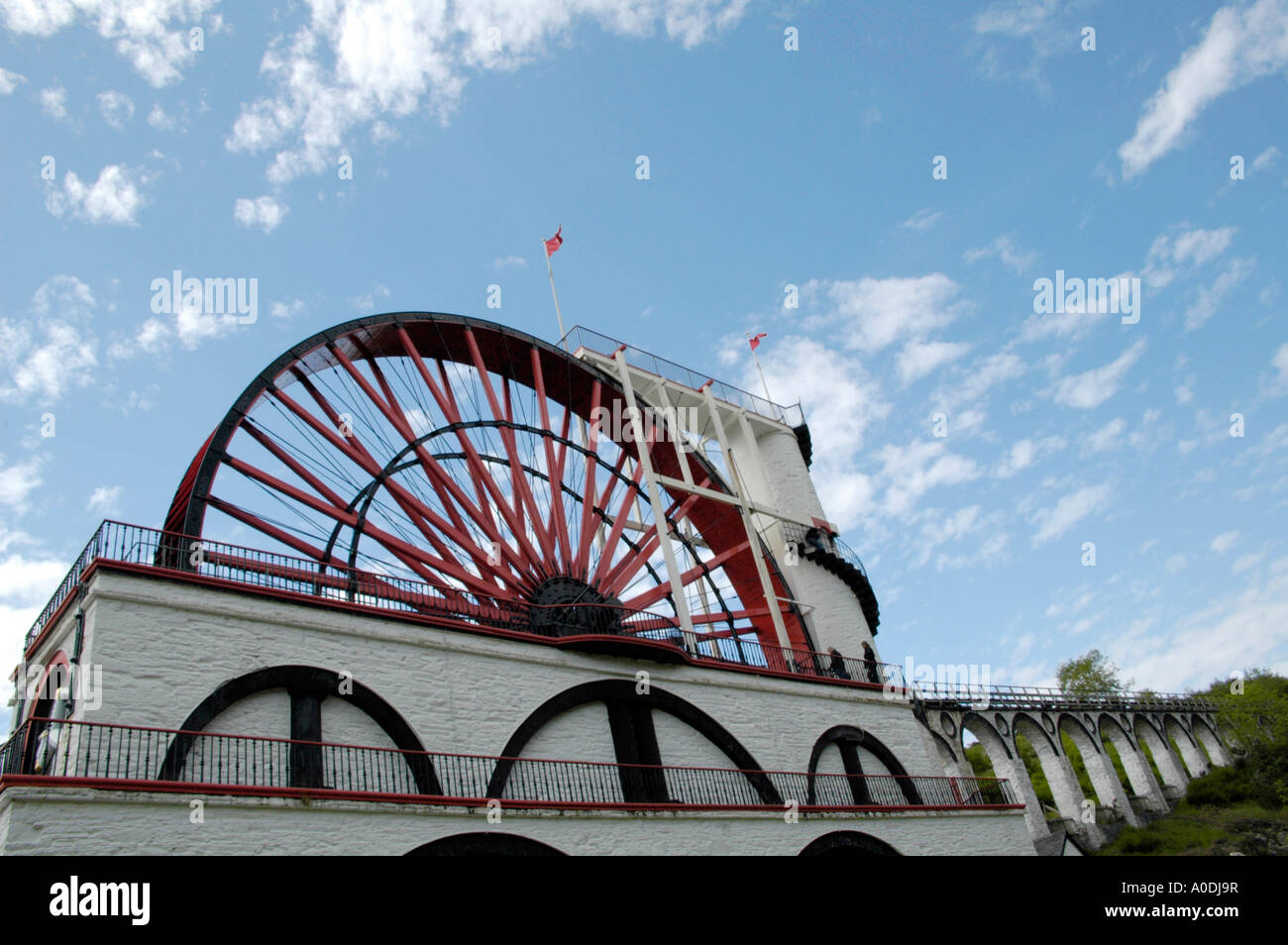 Lady Isabella Laxey wheel, Isle of Man Stock Photo - Alamy