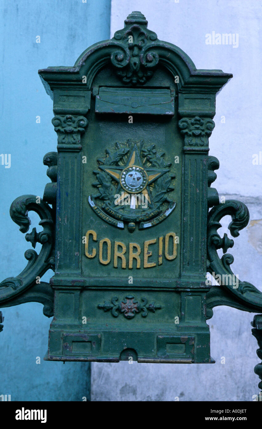 Post Box Cidade Alta Salvador Bahia Brazil Stock Photo - Alamy