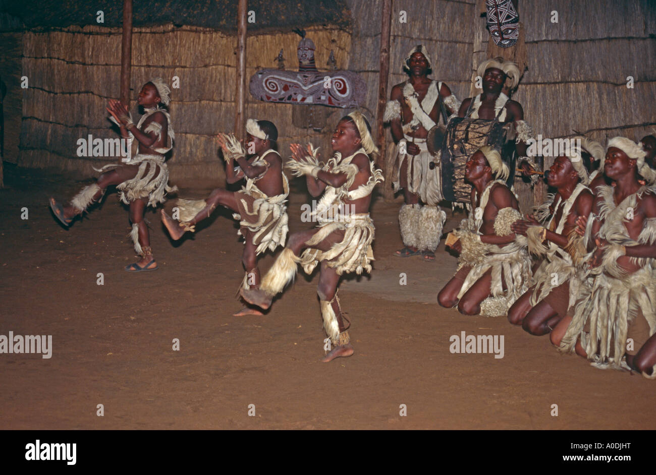 Makishi tribal dancing, Victoria Falls, Zimbabwe, Southern Africa Stock ...