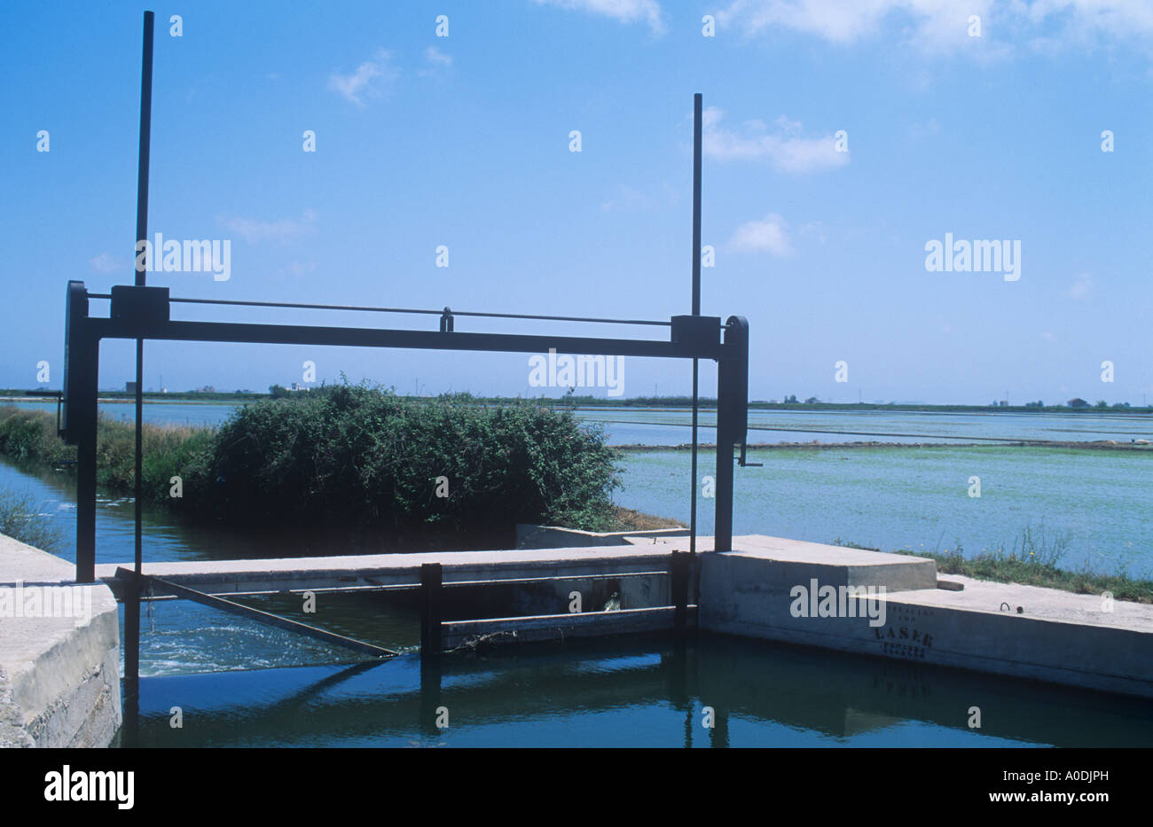 Irrigation Channel Sluice Gate Stock Photos & Irrigation Channel Sluice ...