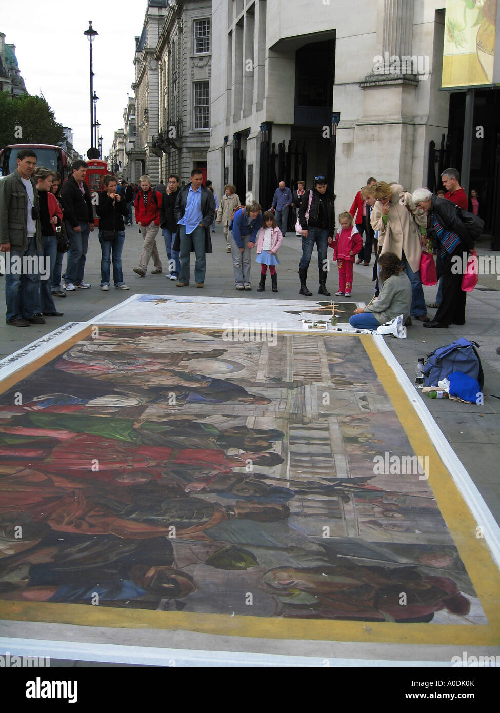 pavement painter in London Stock Photo - Alamy