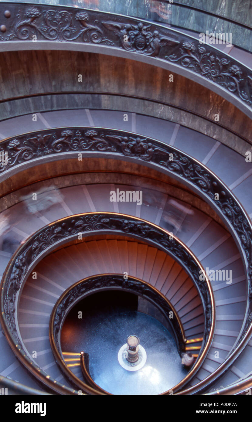 Double spiral staircase Vatican Museum Rome Stock Photo - Alamy