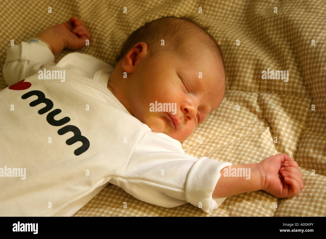 Sleeping baby boy Stock Photo - Alamy