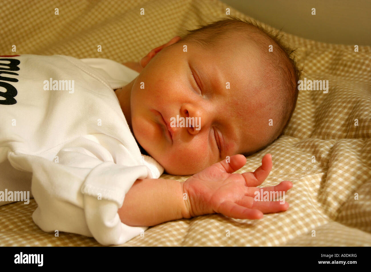 Sleeping baby boy Stock Photo - Alamy