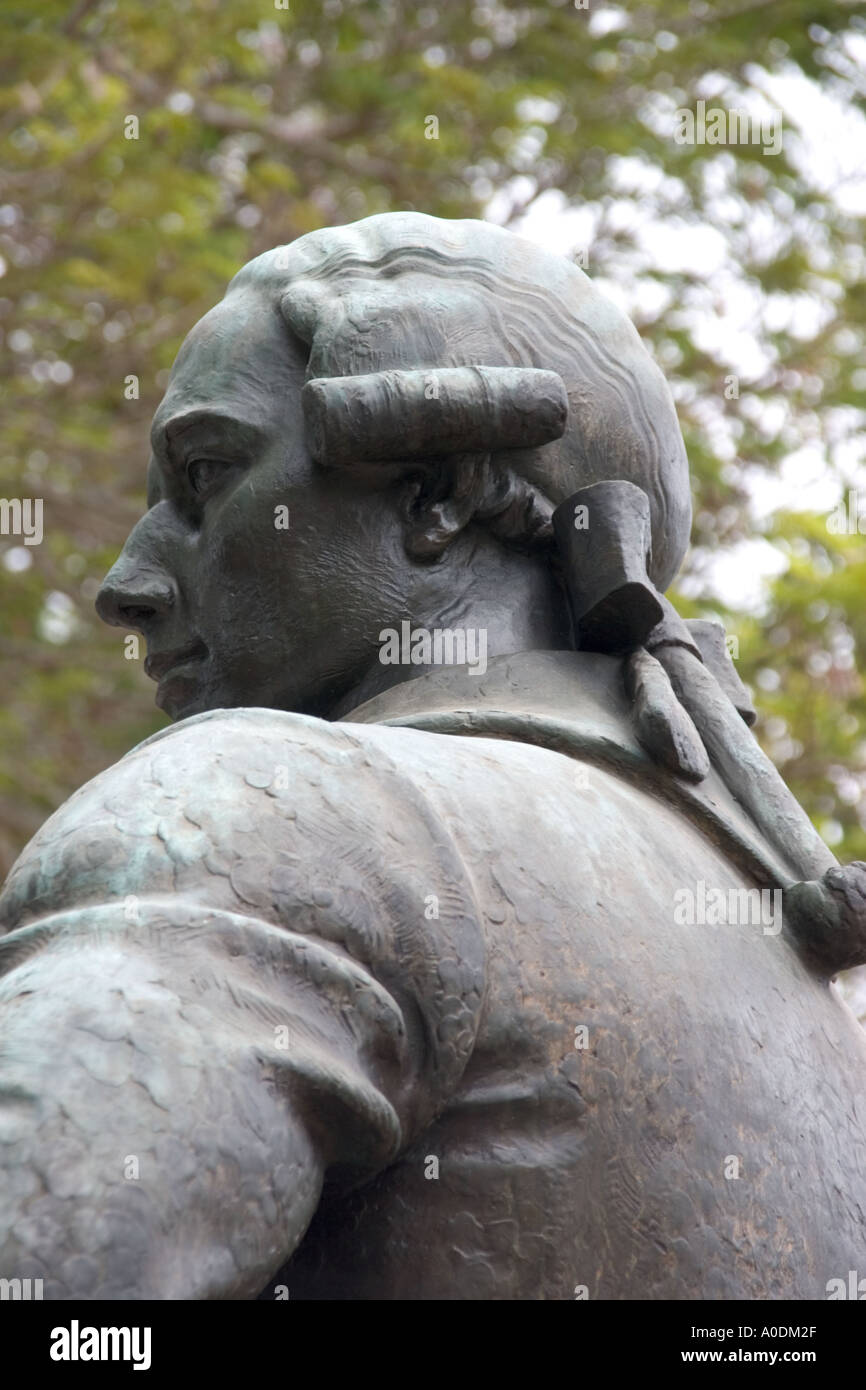 Statue of Penang s founder Francis Light in Fort Cornwallis Penang ...