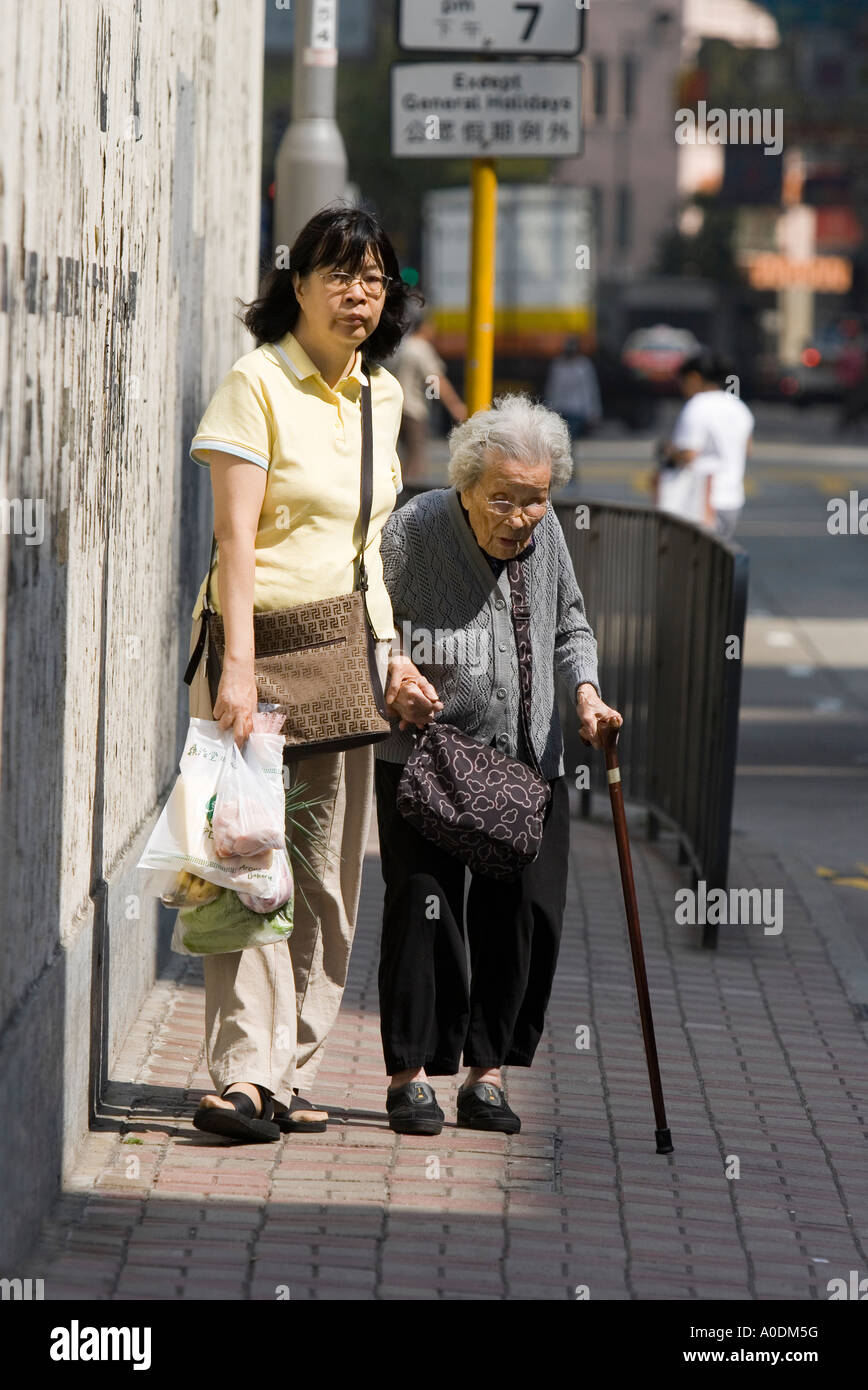 Frail Old Lady Hunched Over