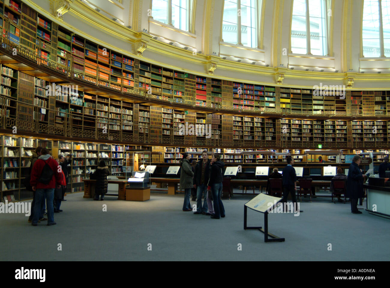 The British Museum London England UK The reading Room Stock Photo - Alamy