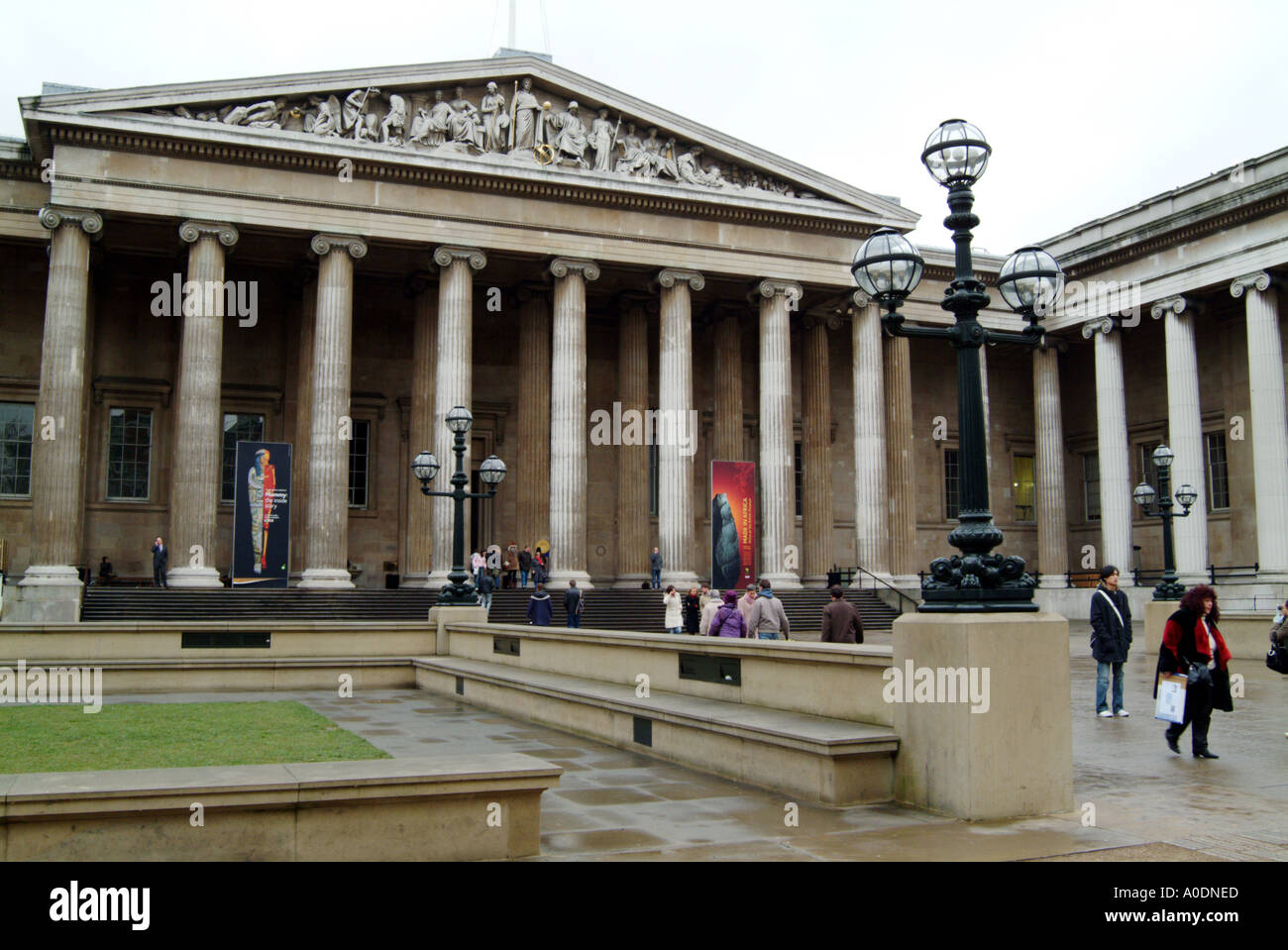 The British Museum on Great Russell Street London UK museum Stock Photo ...