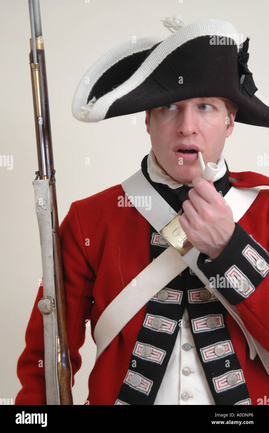 Soldier smoking a pipe Stock Photo - Alamy