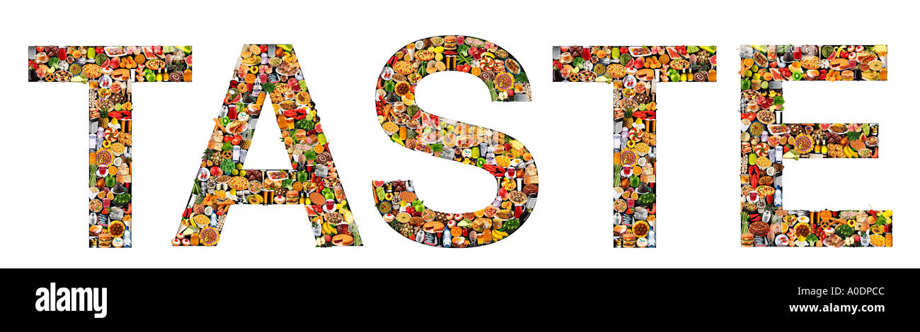 Taste word hi-res stock photography and images - Alamy