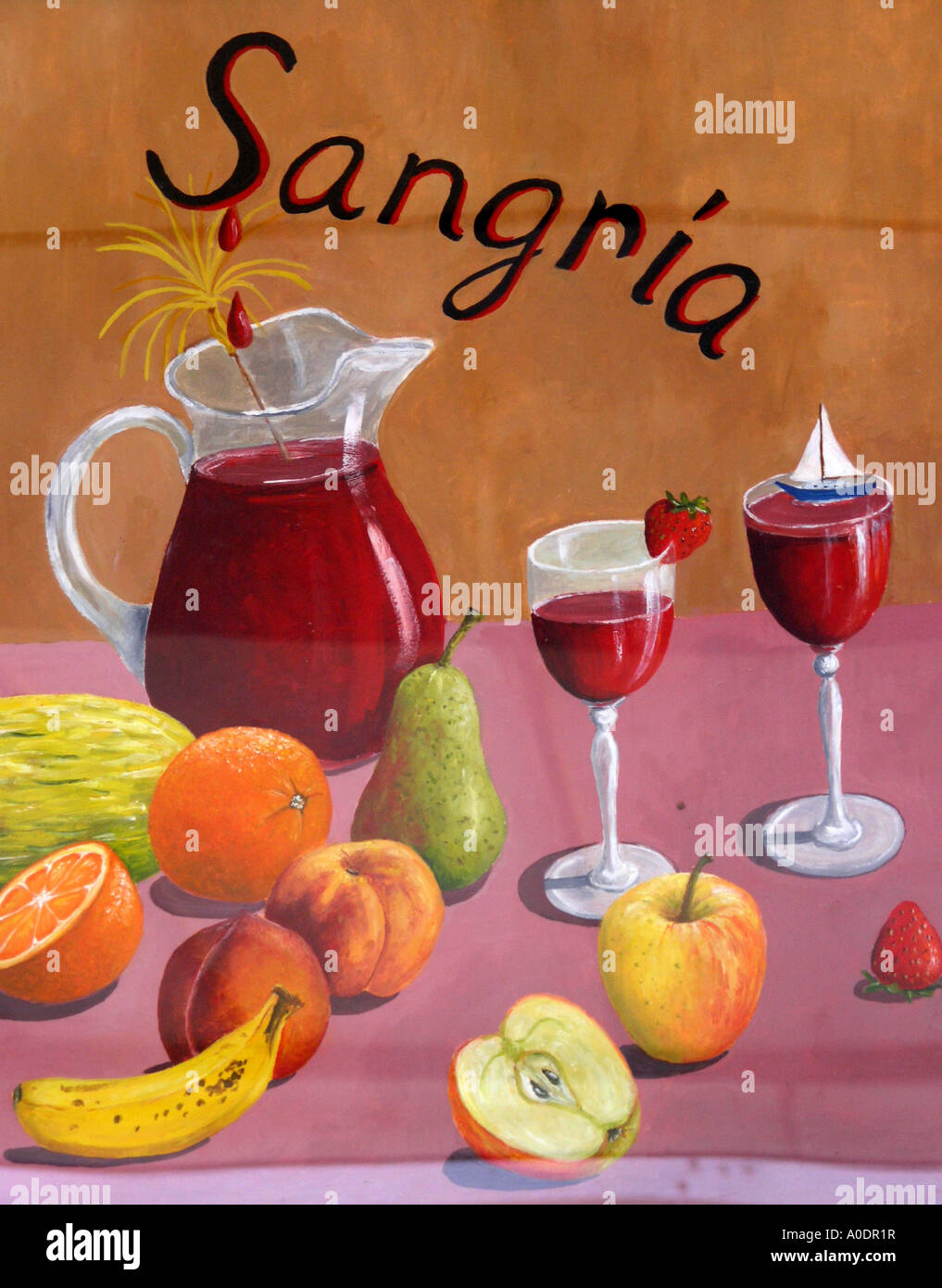 Sangria poster Stock Photo, Royalty Free Image: 9964546 - Alamy