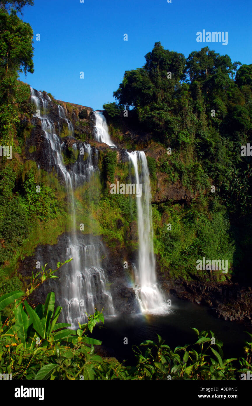 Waterfall Bolaven Plateau Laos PDR Stock Photo - Alamy