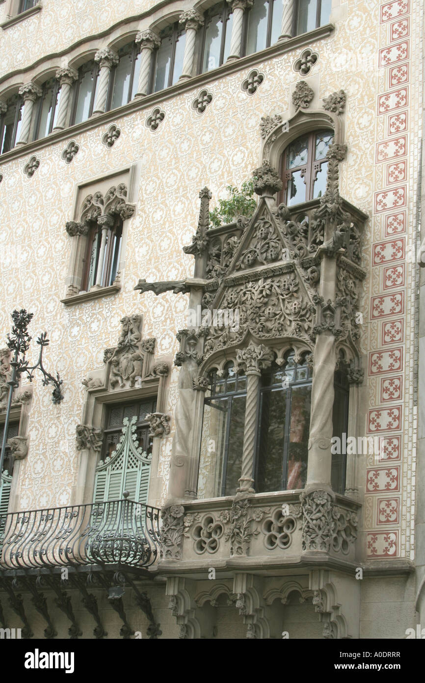 Moorish style house old village of Gracia Barcelona Spain Stock Photo ...