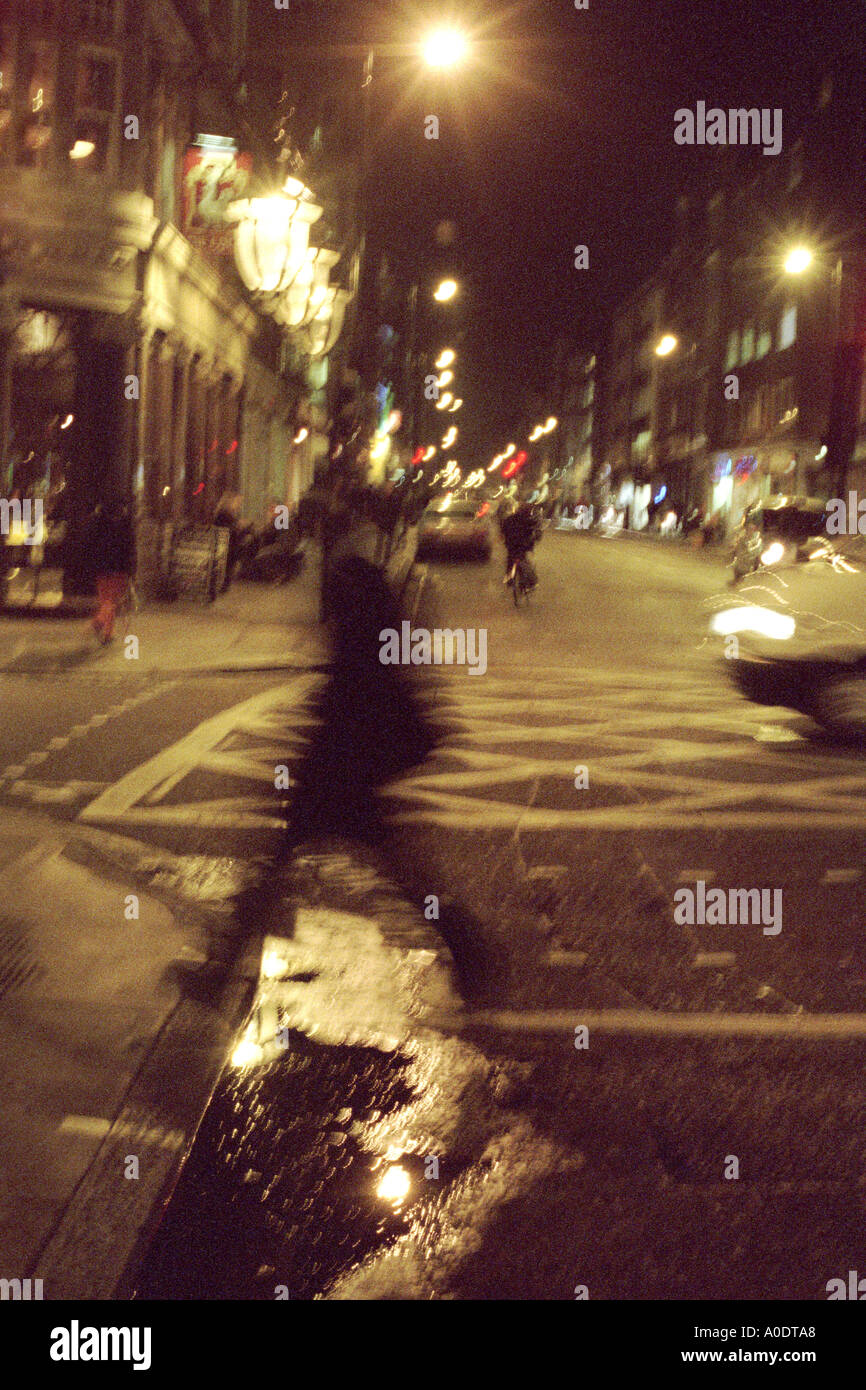 Soho night rain london hi-res stock photography and images - Alamy