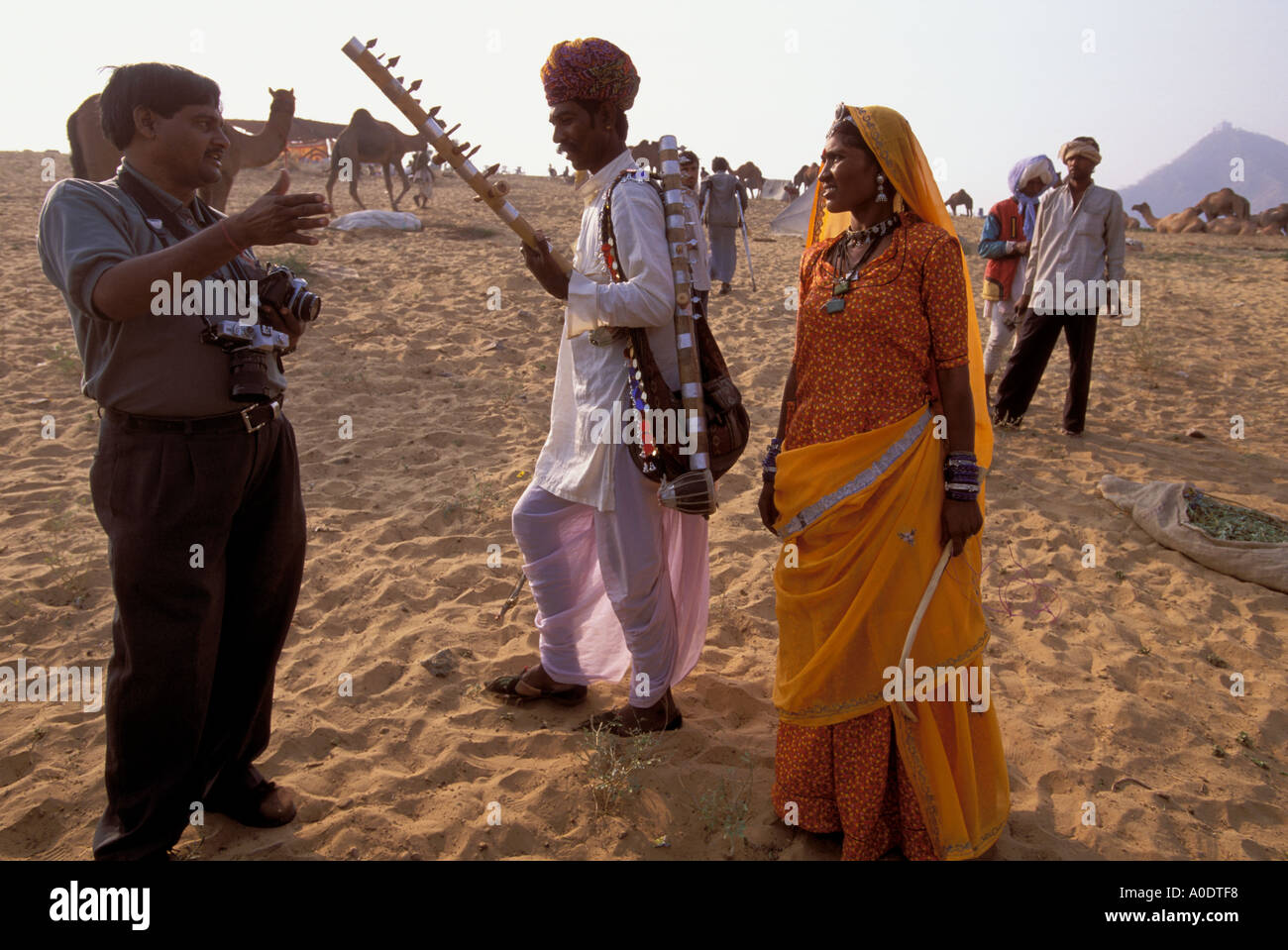 Bopa Gypsy couple negotiating the performing of their traditional ...
