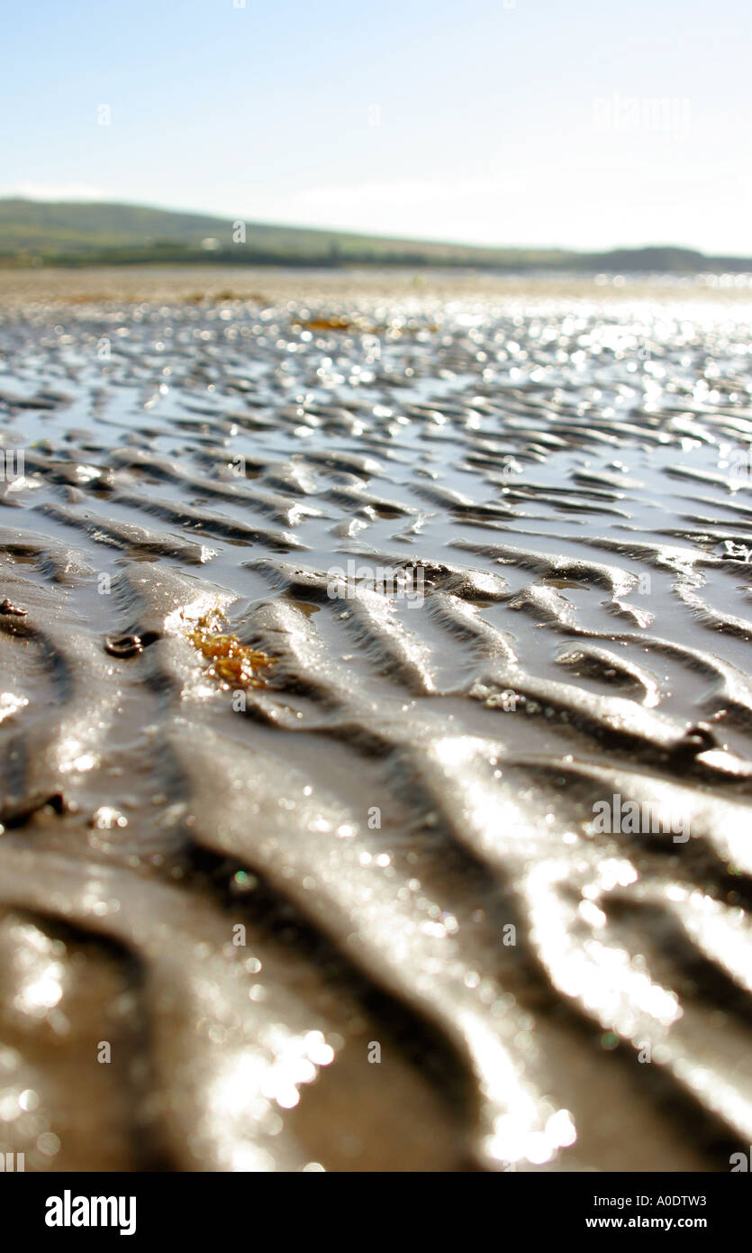 Ripples in sand on beach Stock Photo - Alamy