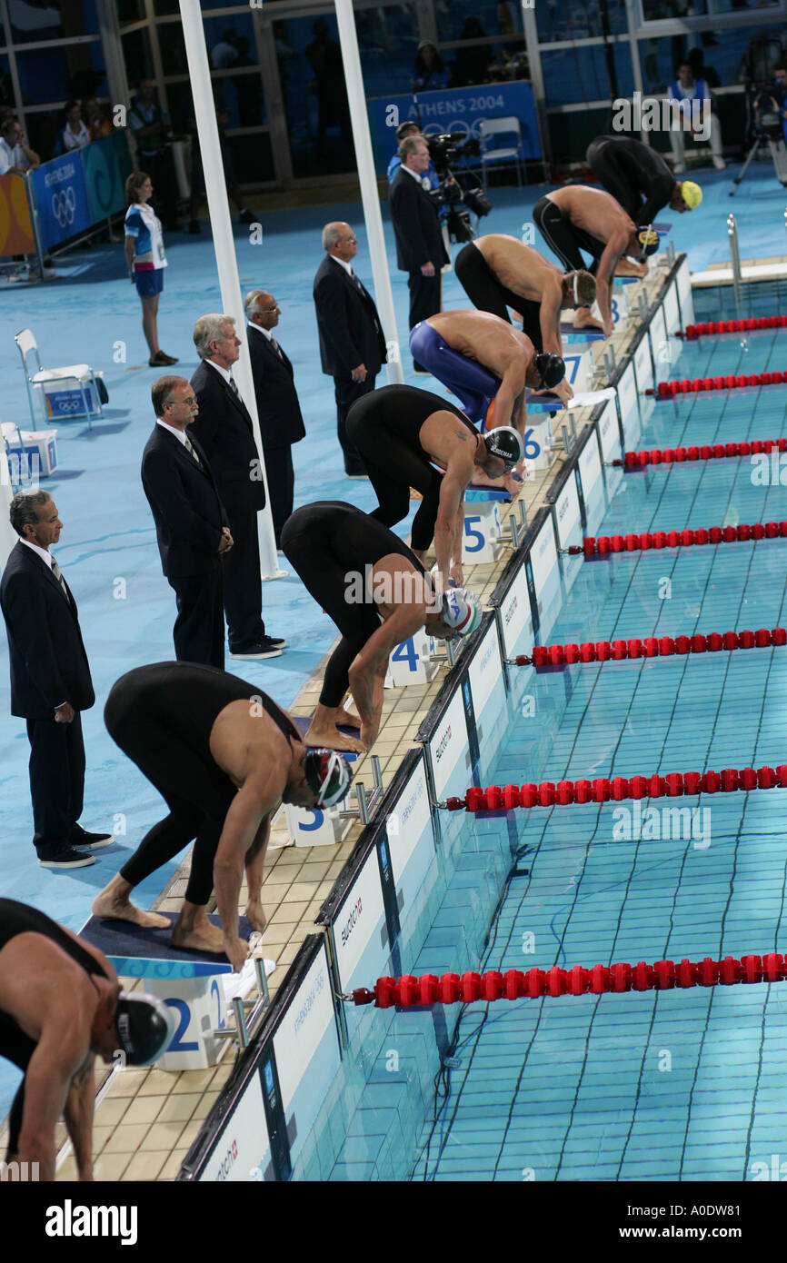 Start of the Men s 100m Freestyle Final won by Pieter van den ...