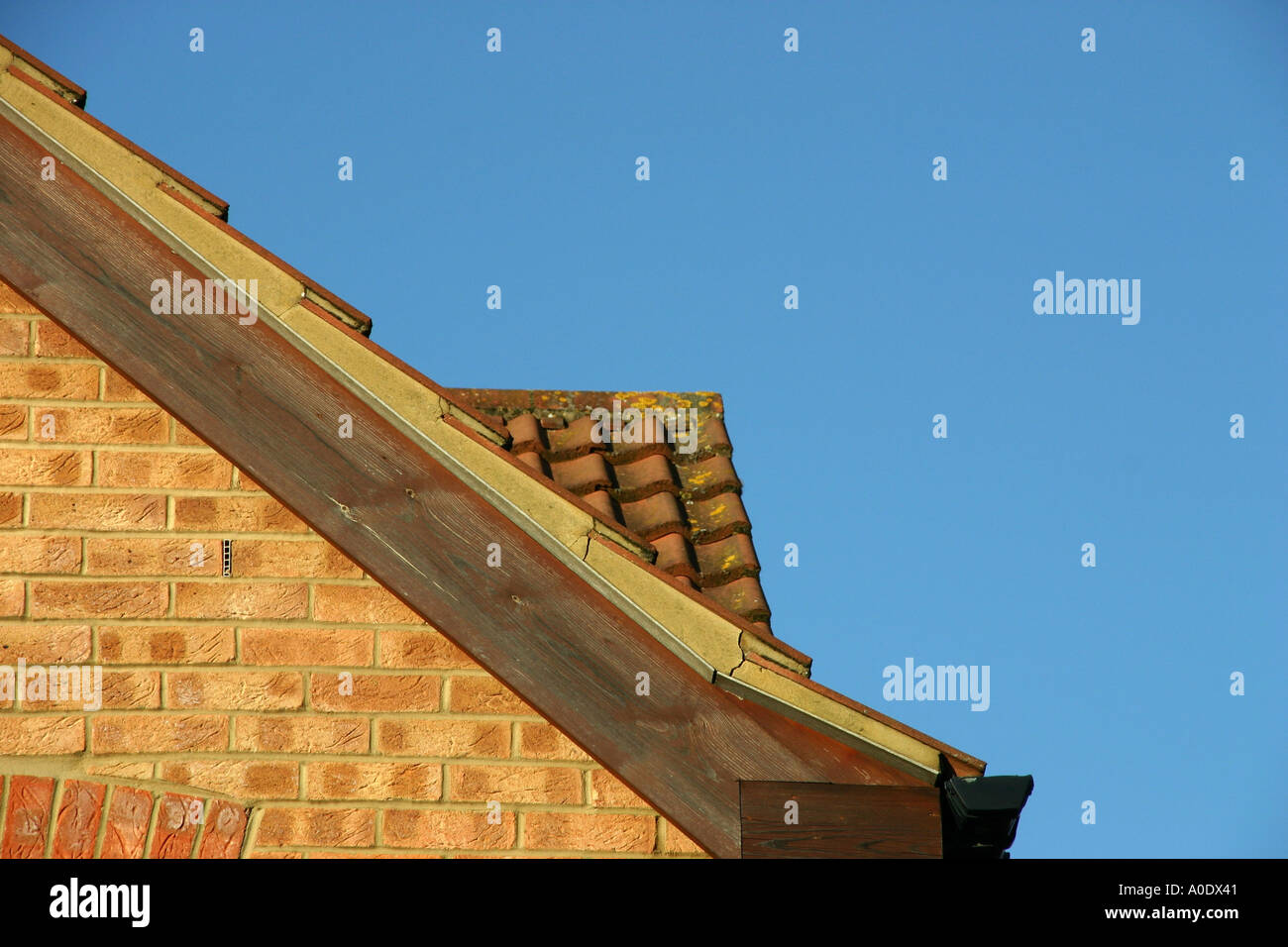 Gable end red brick house hi-res stock photography and images - Alamy