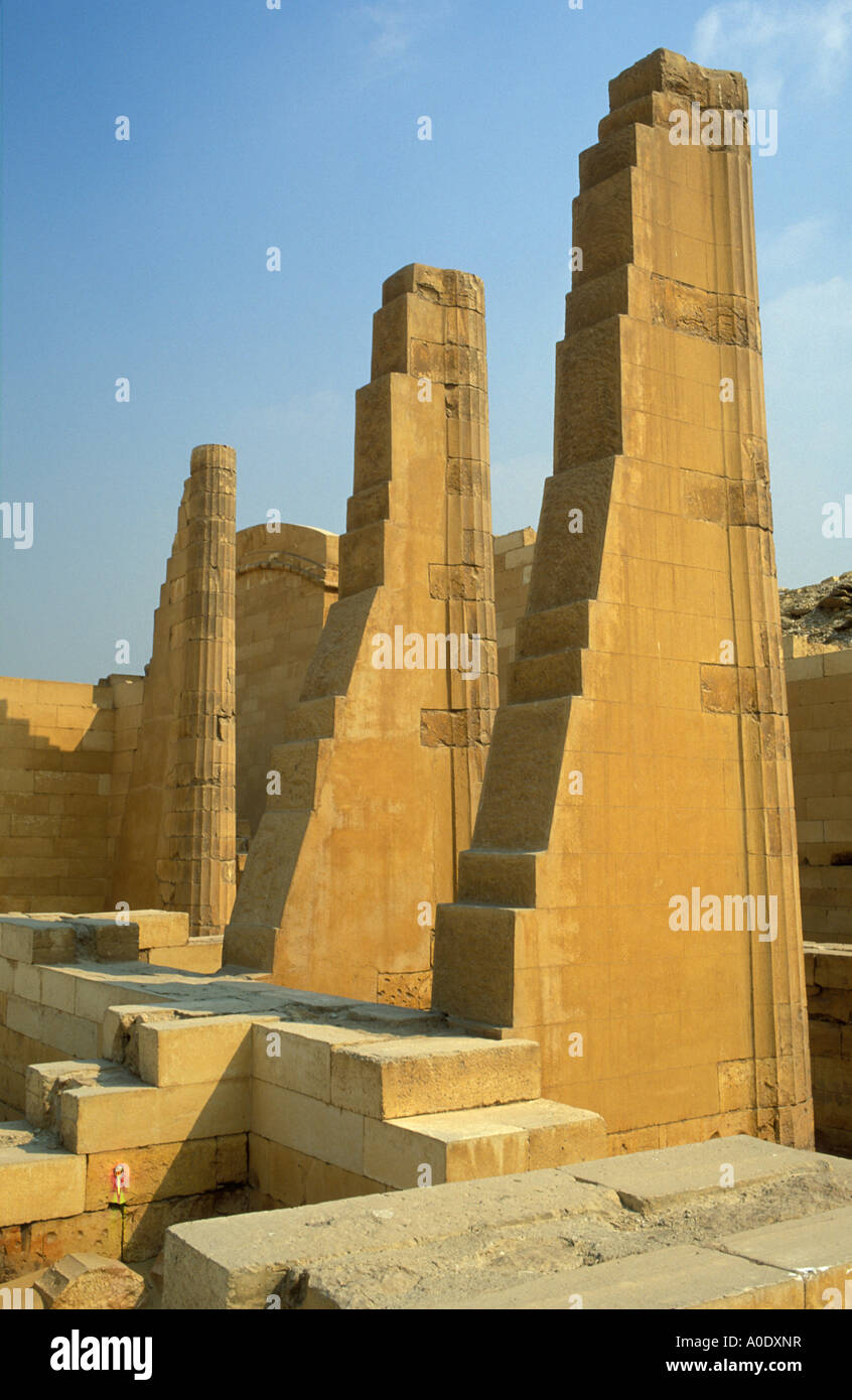 Columns of Temple Complex Saqqara Egypt Stock Photo - Alamy