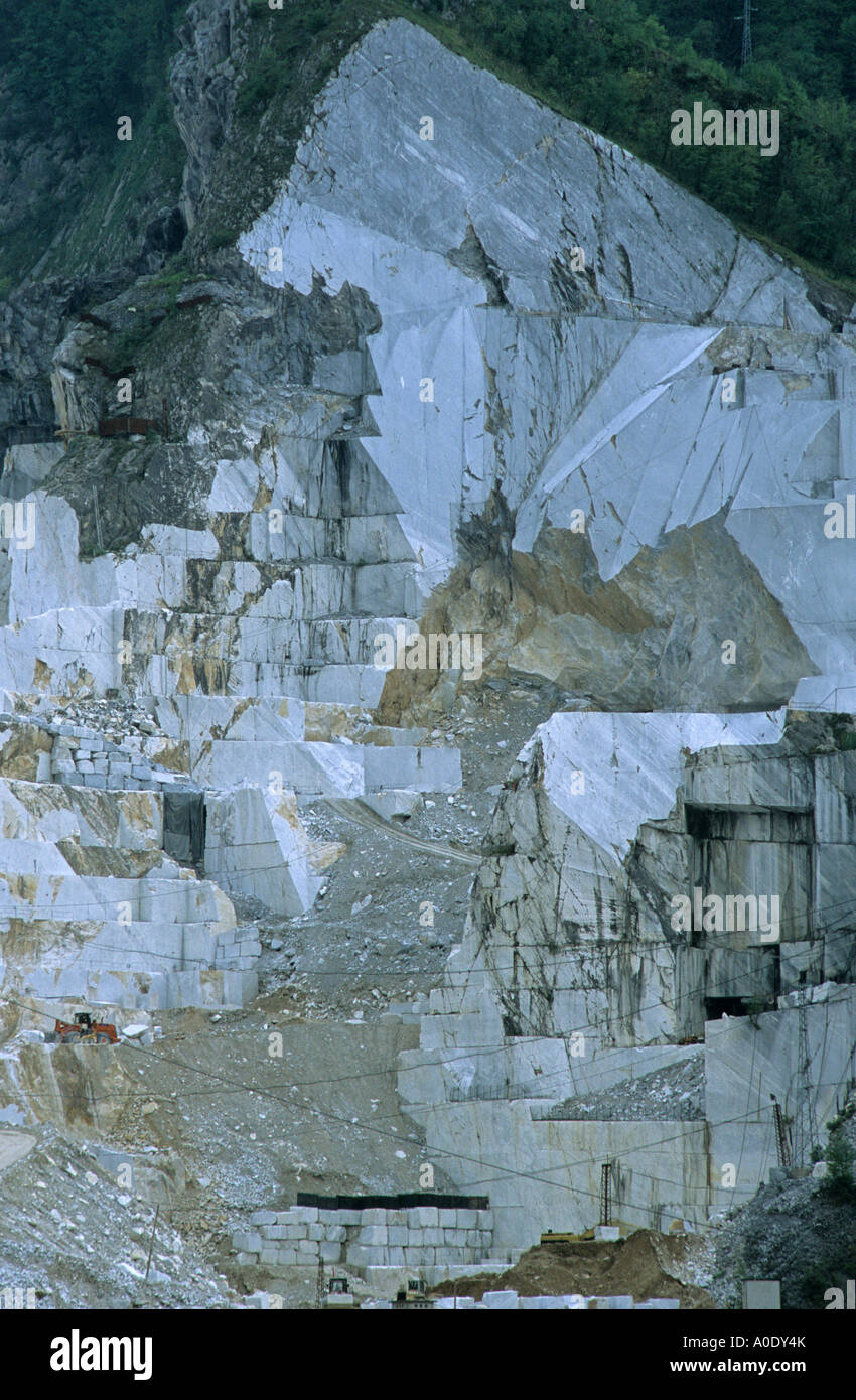 Marble Quarry Carrara Tuscany Italy Stock Photo - Alamy