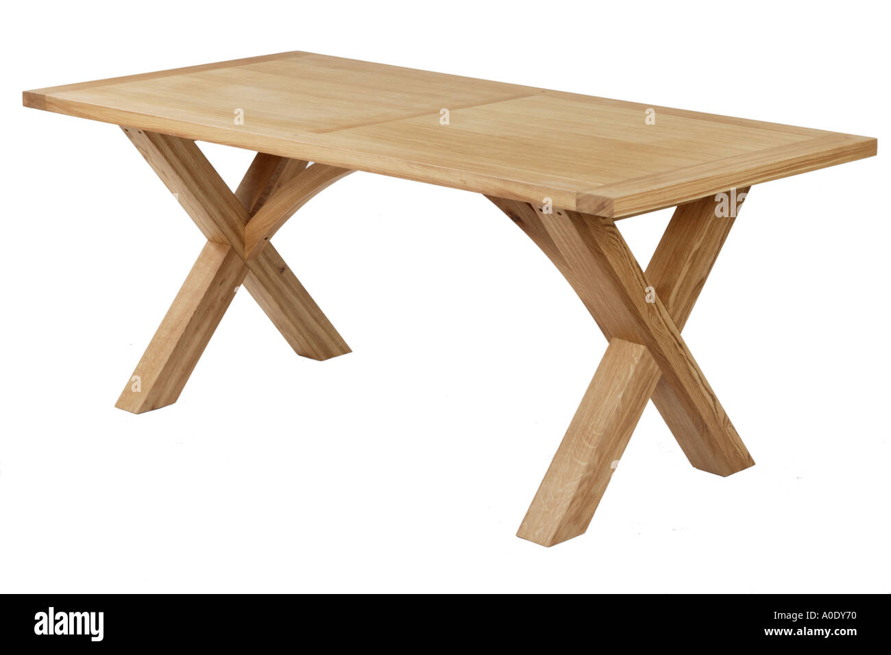 Wooden dining table Stock Photo - Alamy