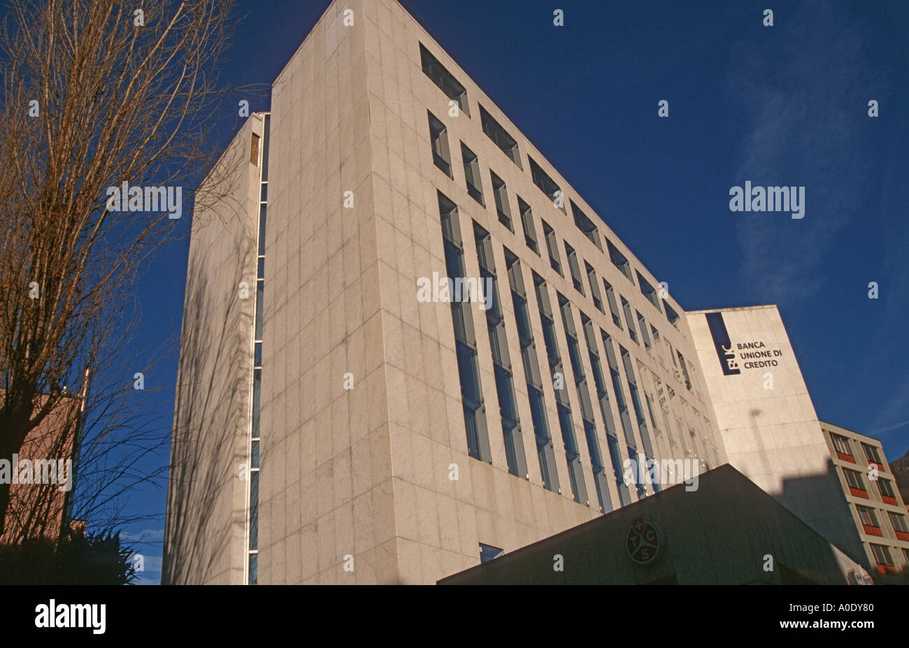 the building of a swiss bank in Lugano Switzerland Stock Photo - Alamy