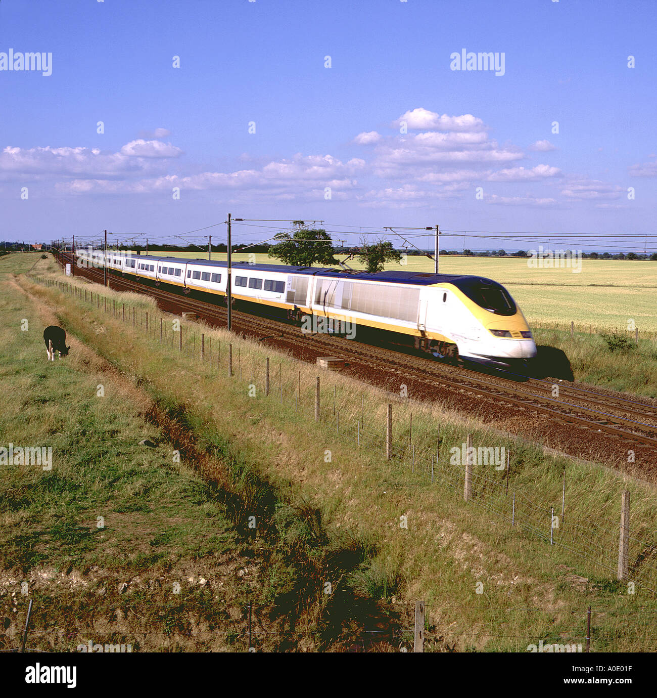 Eurostar train countryside hi-res stock photography and images - Alamy