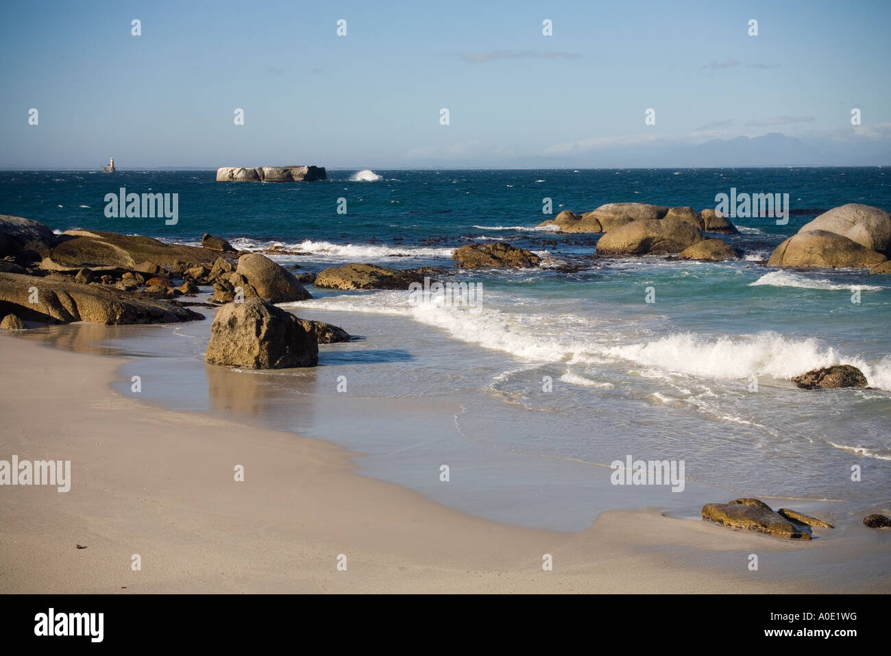 boulders beach false bay Stock Photo - Alamy
