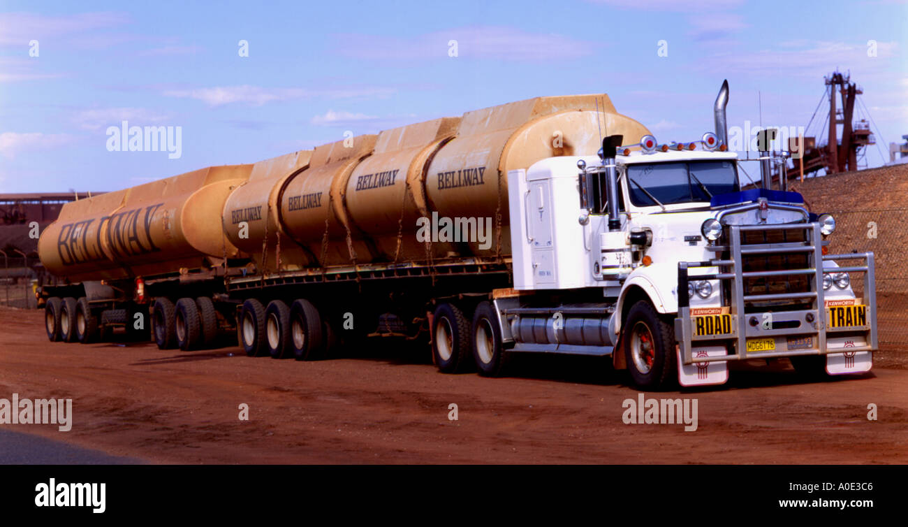 Australia Road train Stock Photo - Alamy