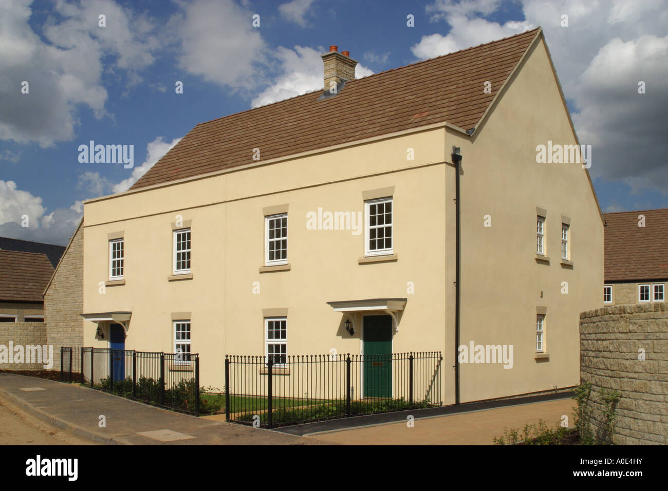 Finished houses on a new property development Stock Photo - Alamy