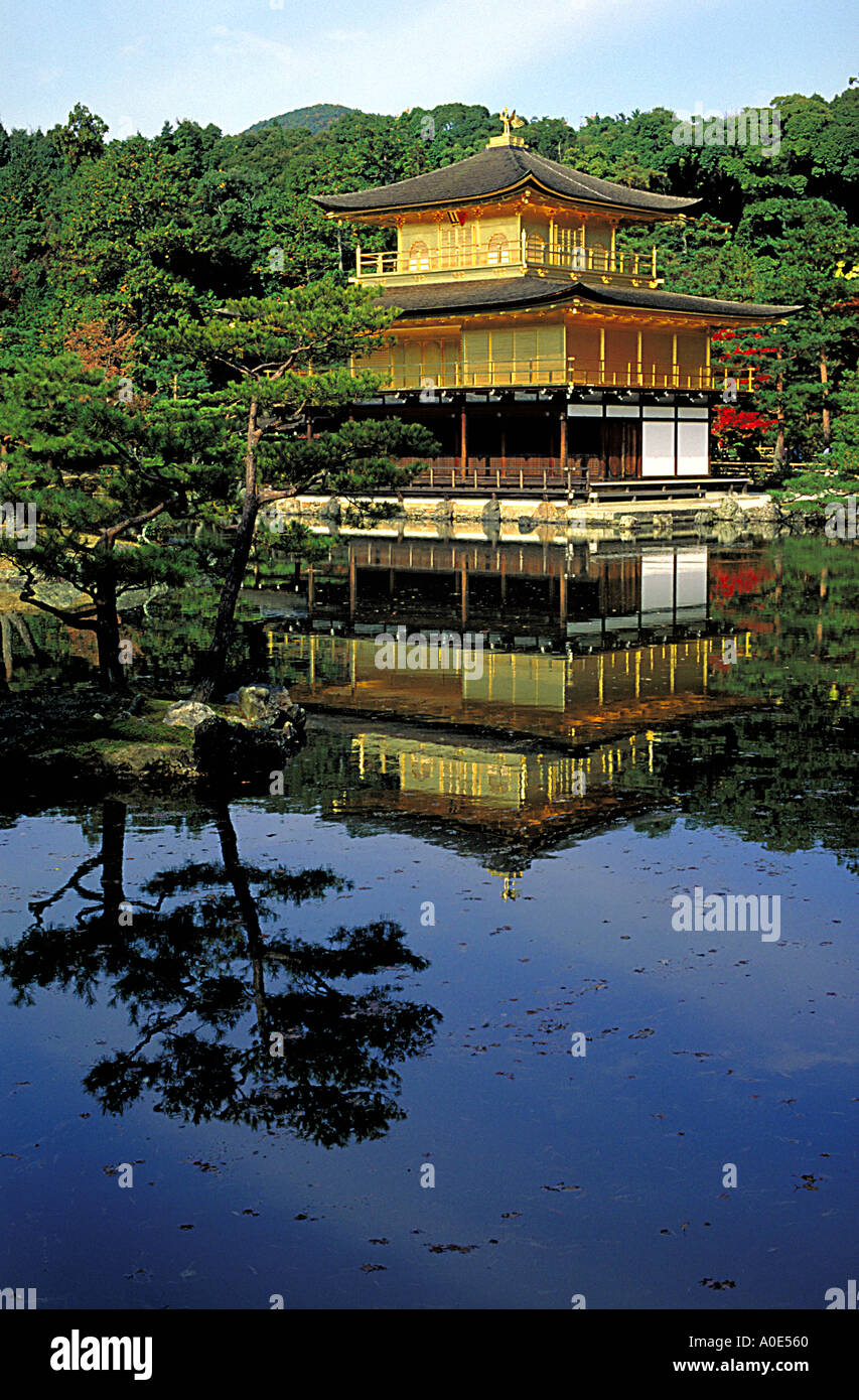 Golden pavilion Kinkakuji in Kyoto Kyoto Japan Stock Photo - Alamy