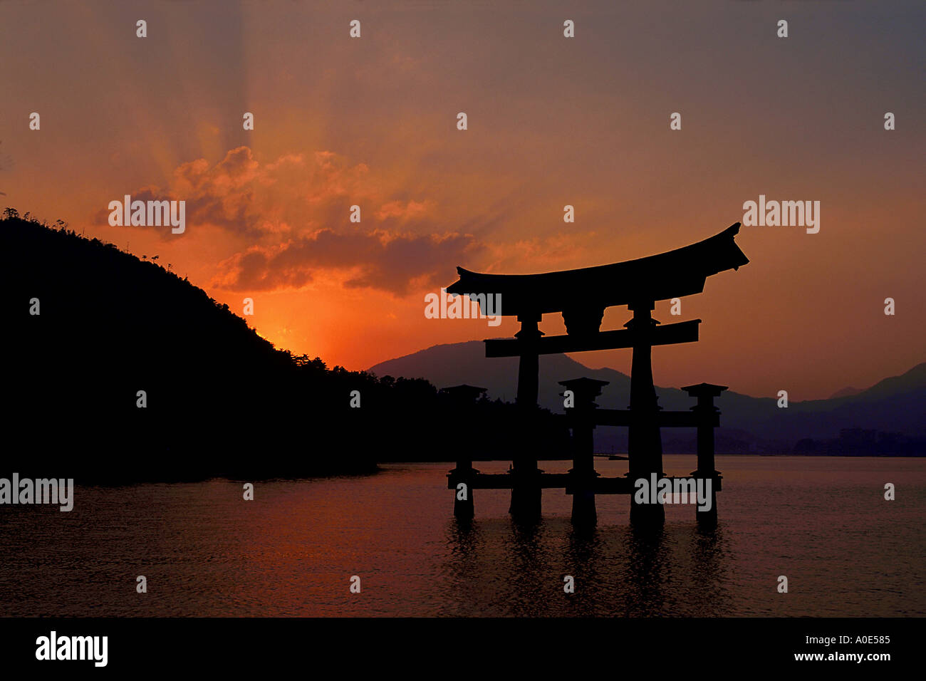Famous Torii of Miyajima Japan Stock Photo - Alamy