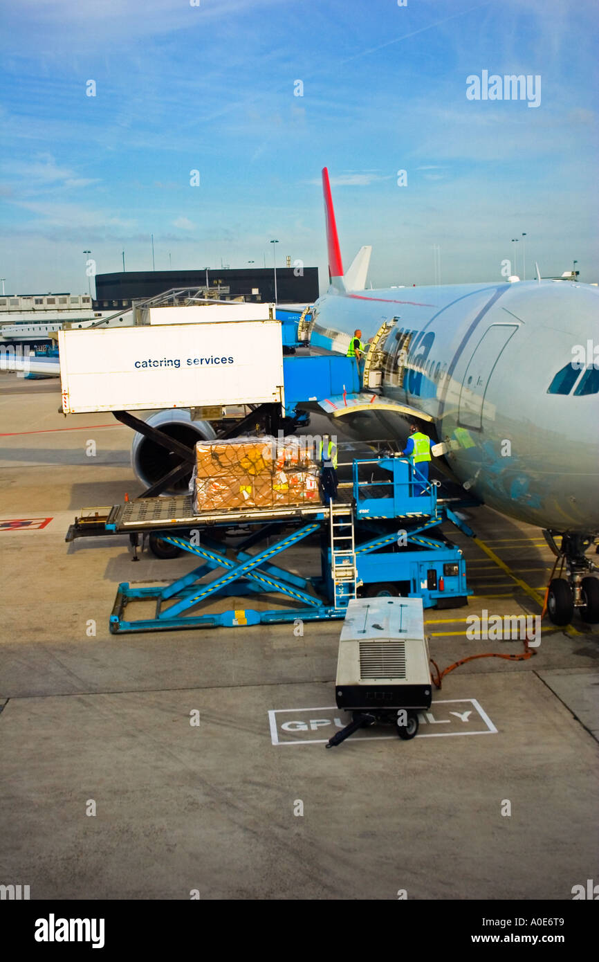 Cargo being Loaded onto Airplane, Netherlands Stock Photo - Alamy