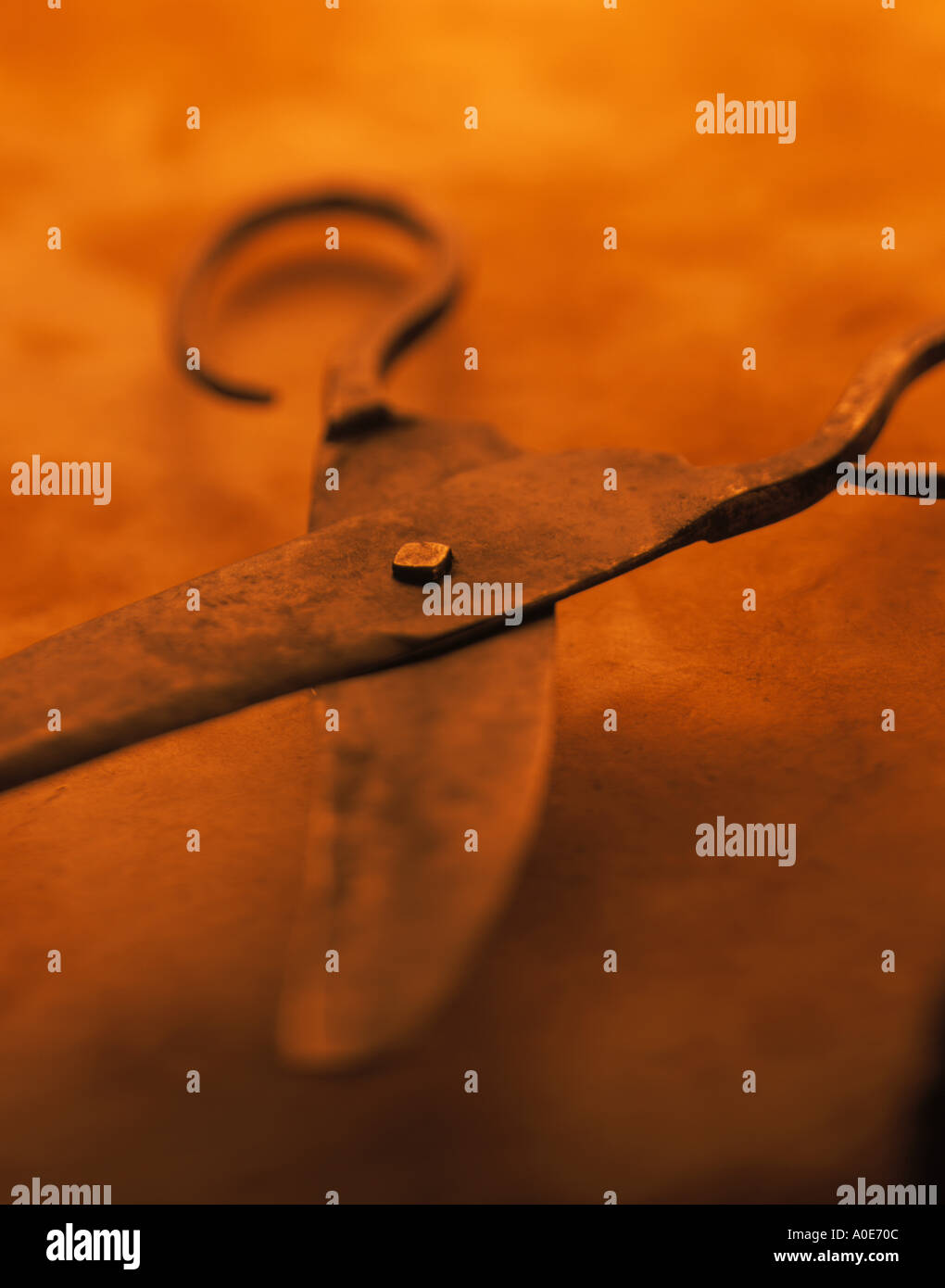 Antique rusted scissors Stock Photo - Alamy