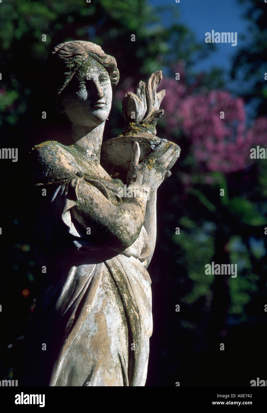 Decaying Statue at Twilight Mediterranean Stock Photo - Alamy
