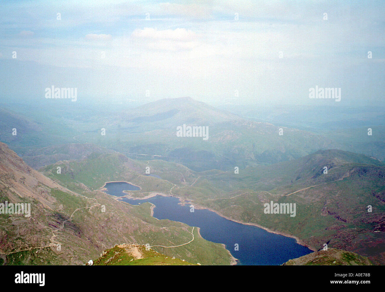 Aerial view snowdon hi-res stock photography and images - Alamy