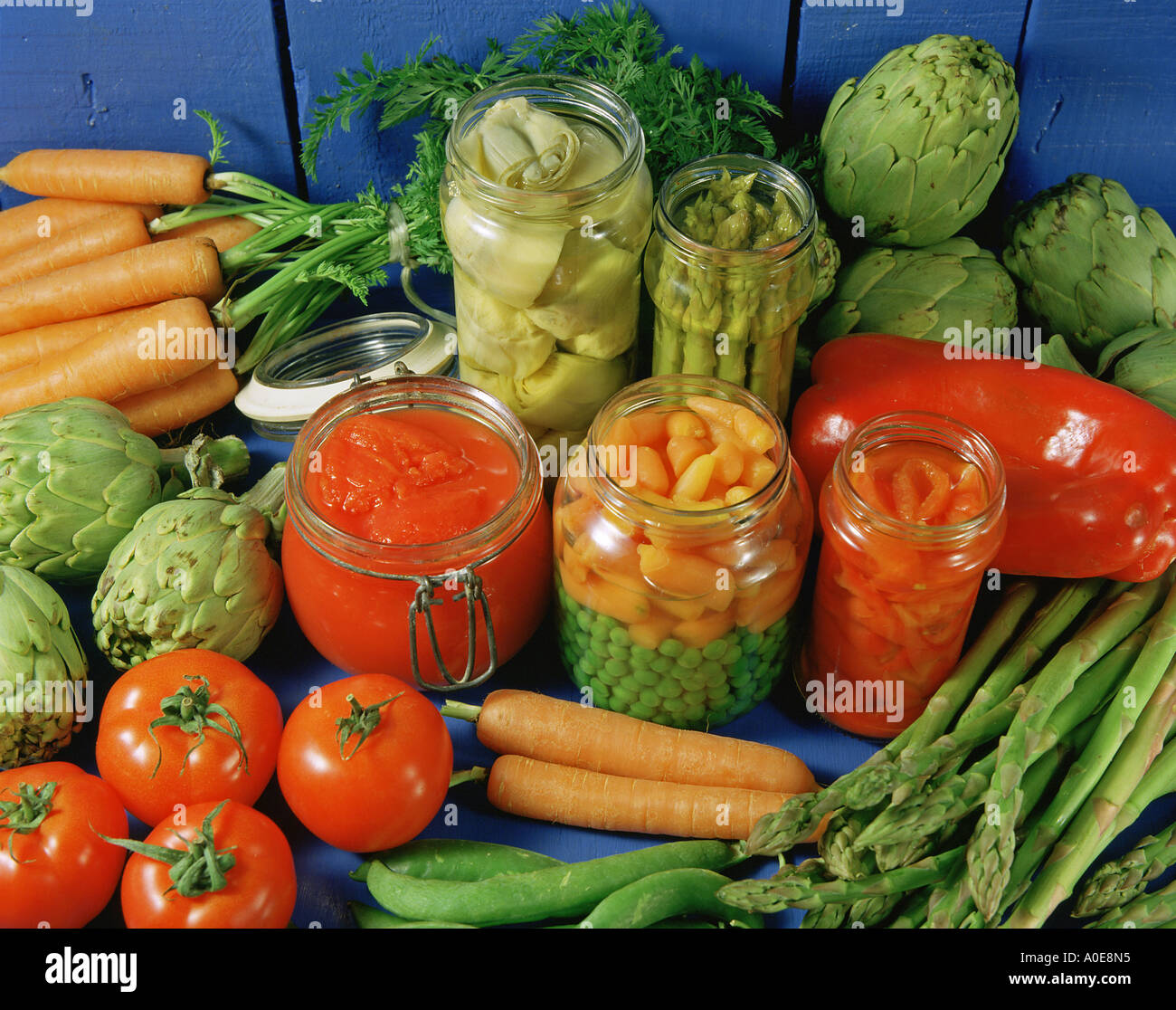 Preserves vegetables preparation Stock Photo - Alamy