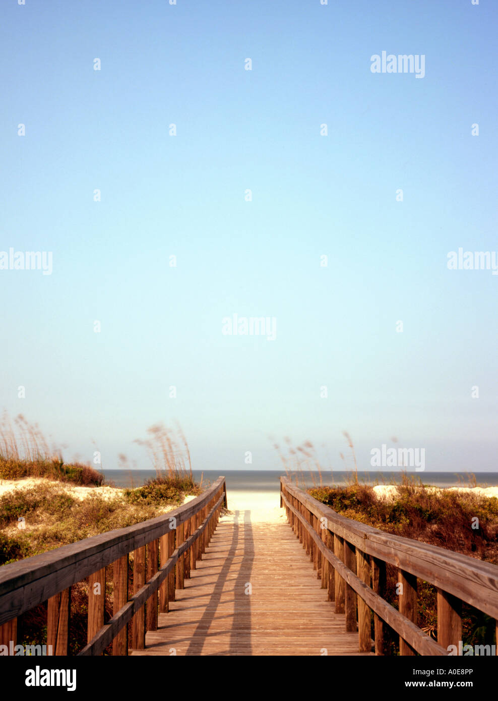 Boardwalk at a beach Stock Photo - Alamy